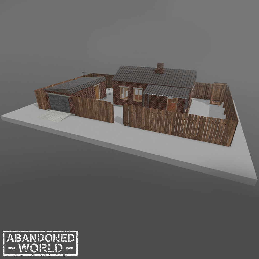 ArtStation - Brick House with Garage