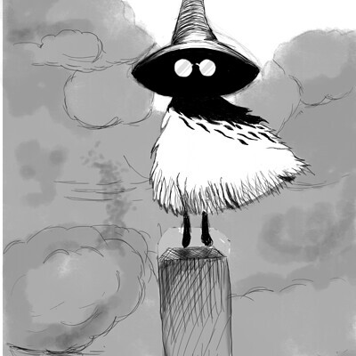 ArtStation - Cloaked Cute Wizard