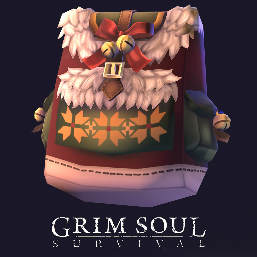 ArtStation - Christmas backpack for Grim Soul