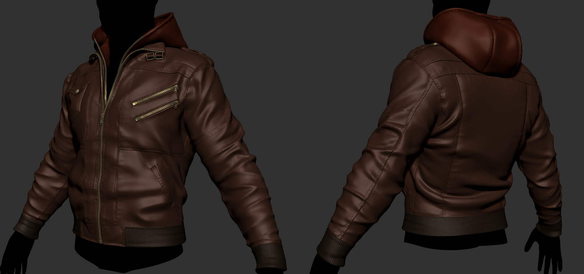 ArtStation - Leather Jacket