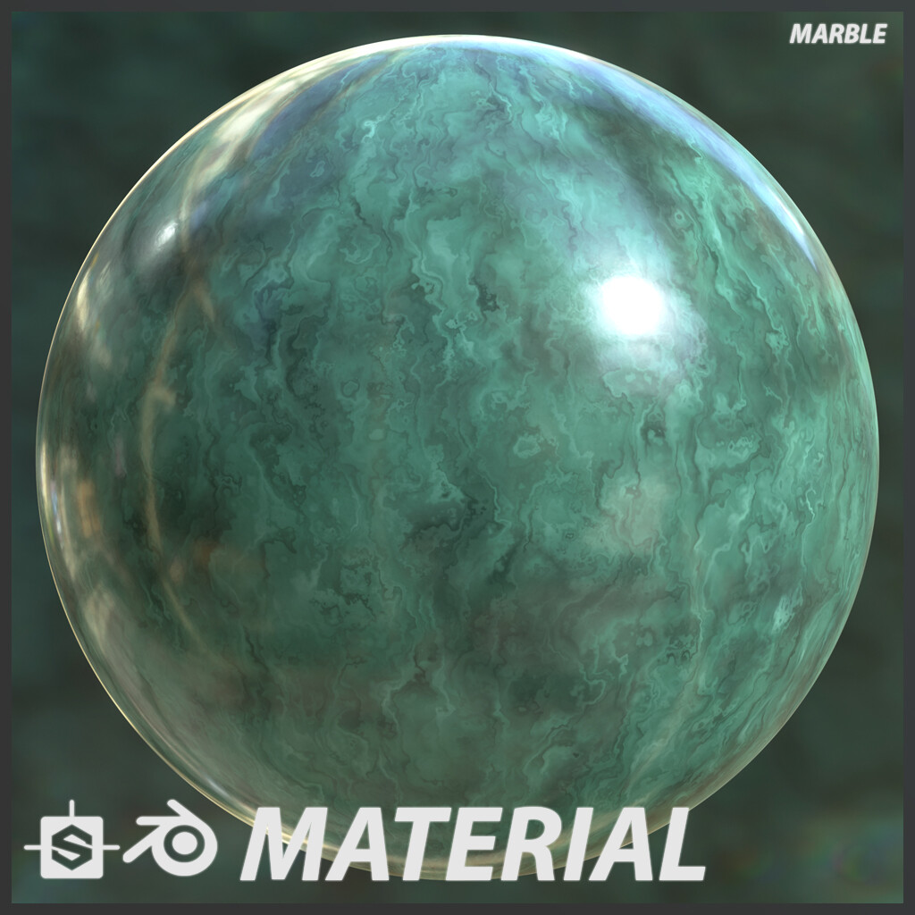ArtStation - Marble Substance 3D designer To Blender (Green Marble)