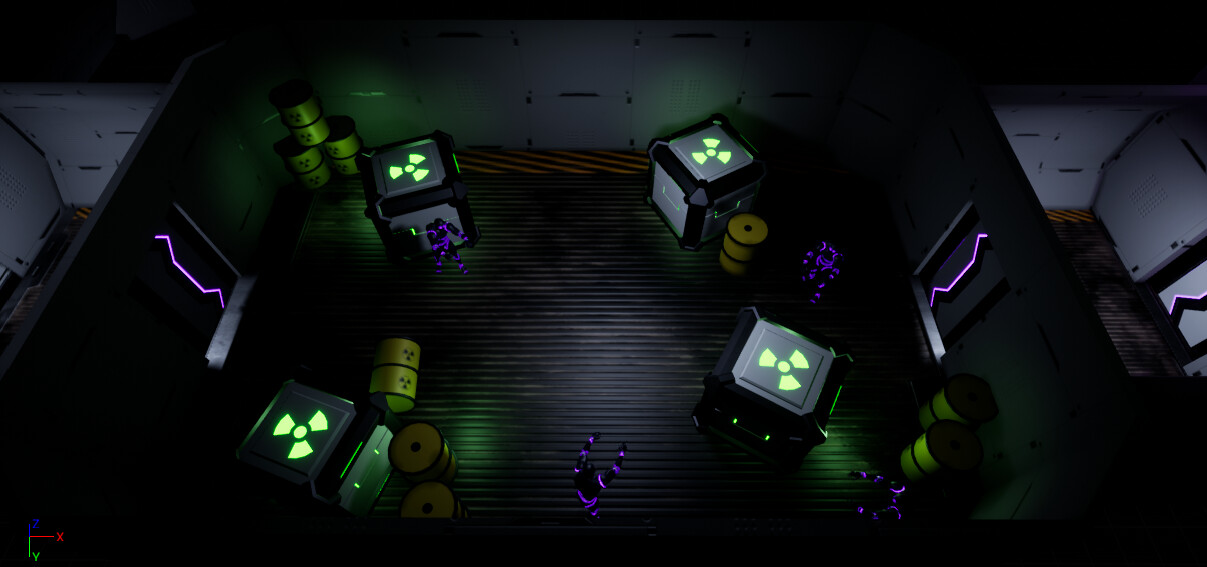 ArtStation - Alien Top Down Shooter Project Game Level