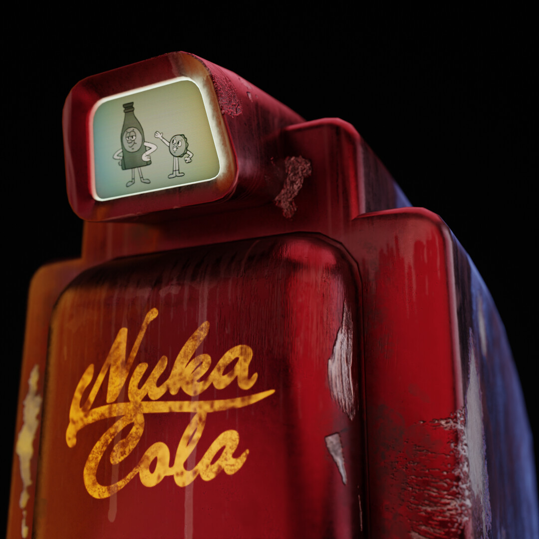 ArtStation - Nuka Cola vending machine model from Fallout 4