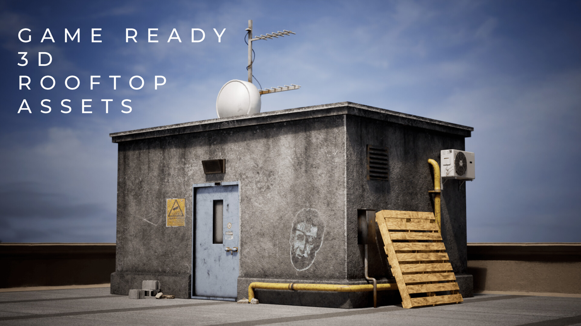 ArtStation - Game Ready Rooftop Assets