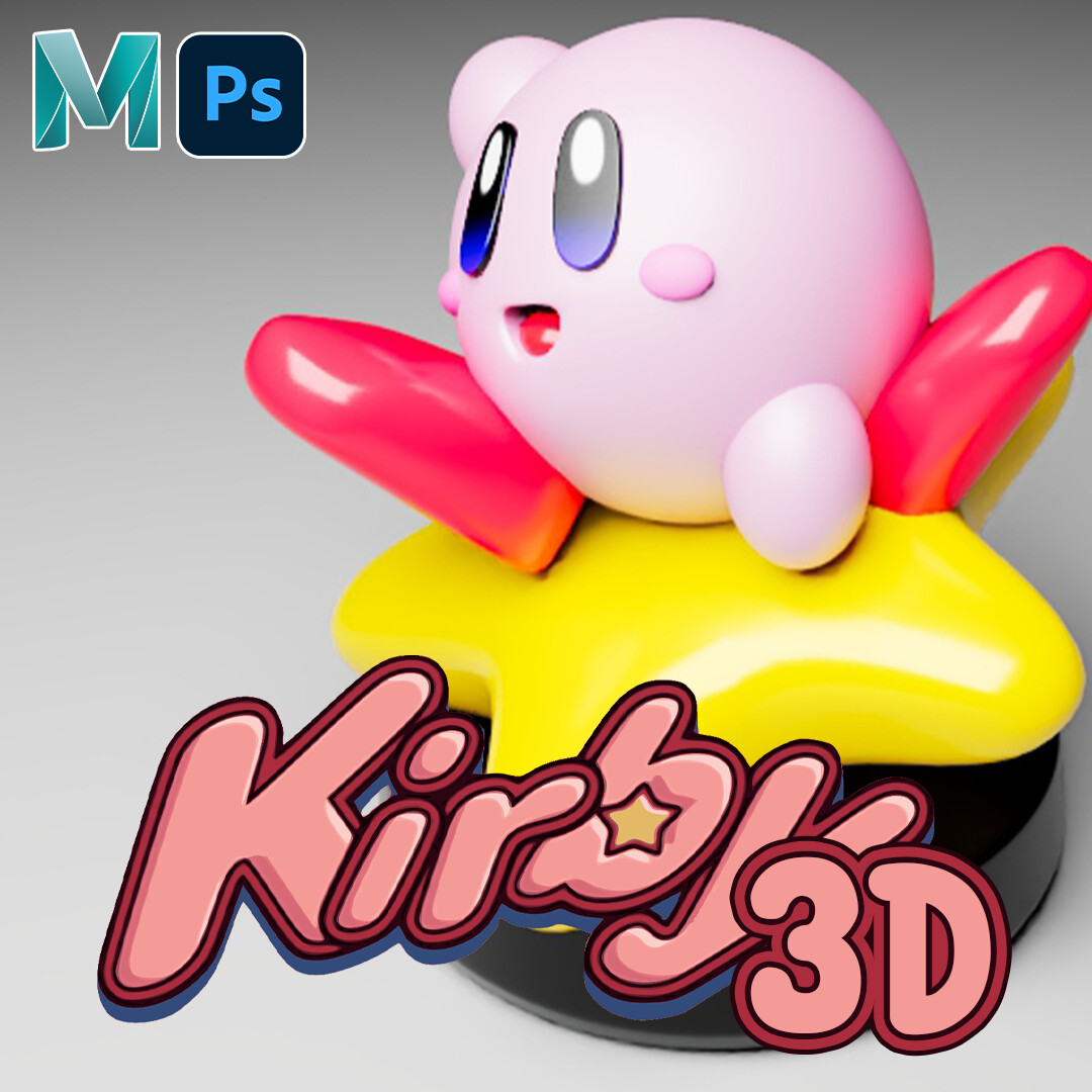ArtStation - MODELING 3D KIRBY