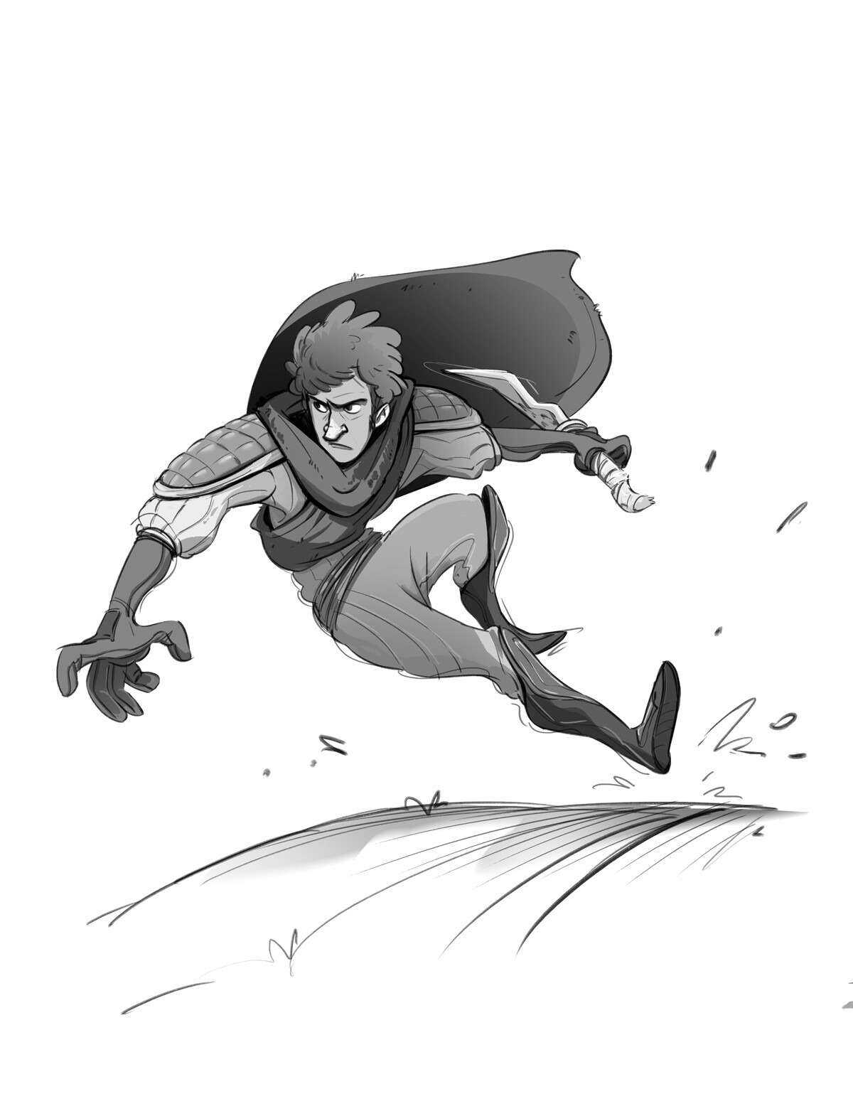 ArtStation - Character design - Hero-rebel guy - study