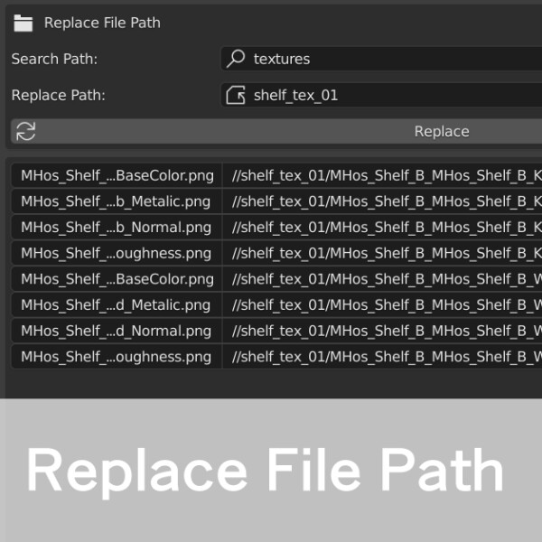 ArtStation - Replace File Path - Blender Addon