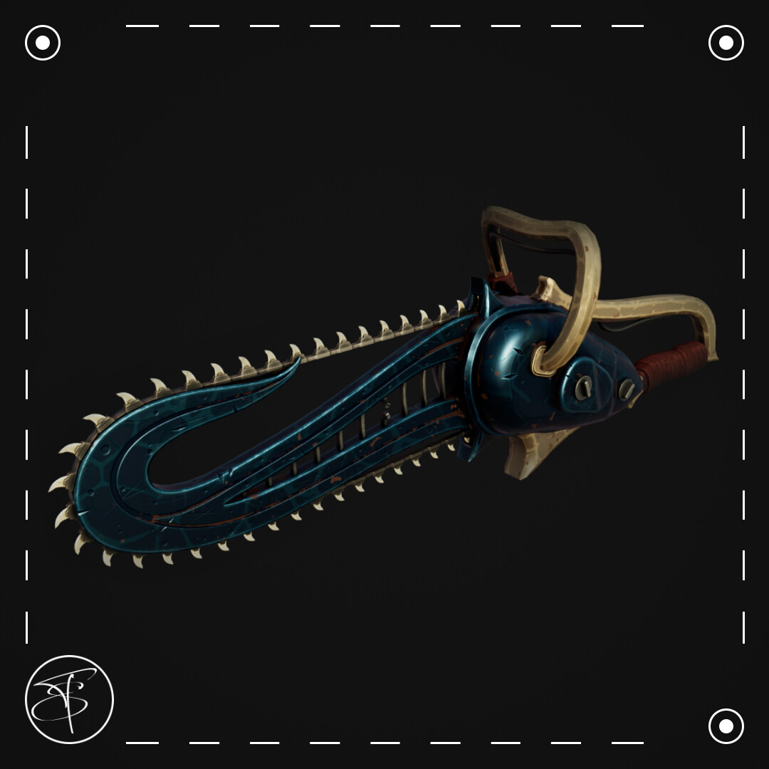 ArtStation - Stylized chainsaw