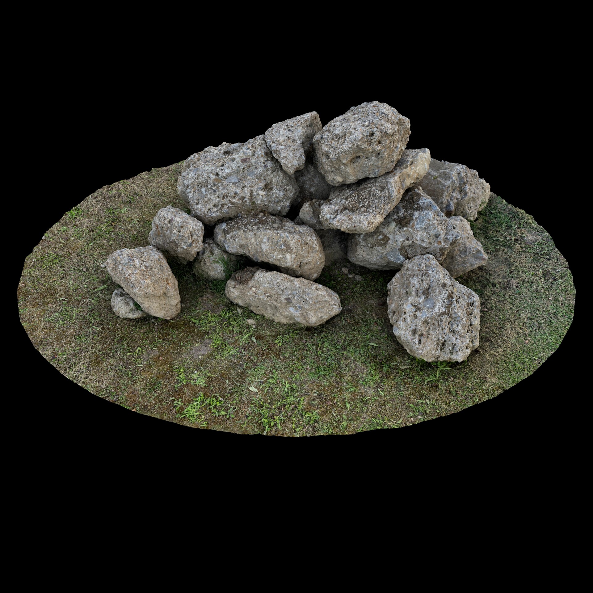 revolt3d - Gravel Rock Pile 01