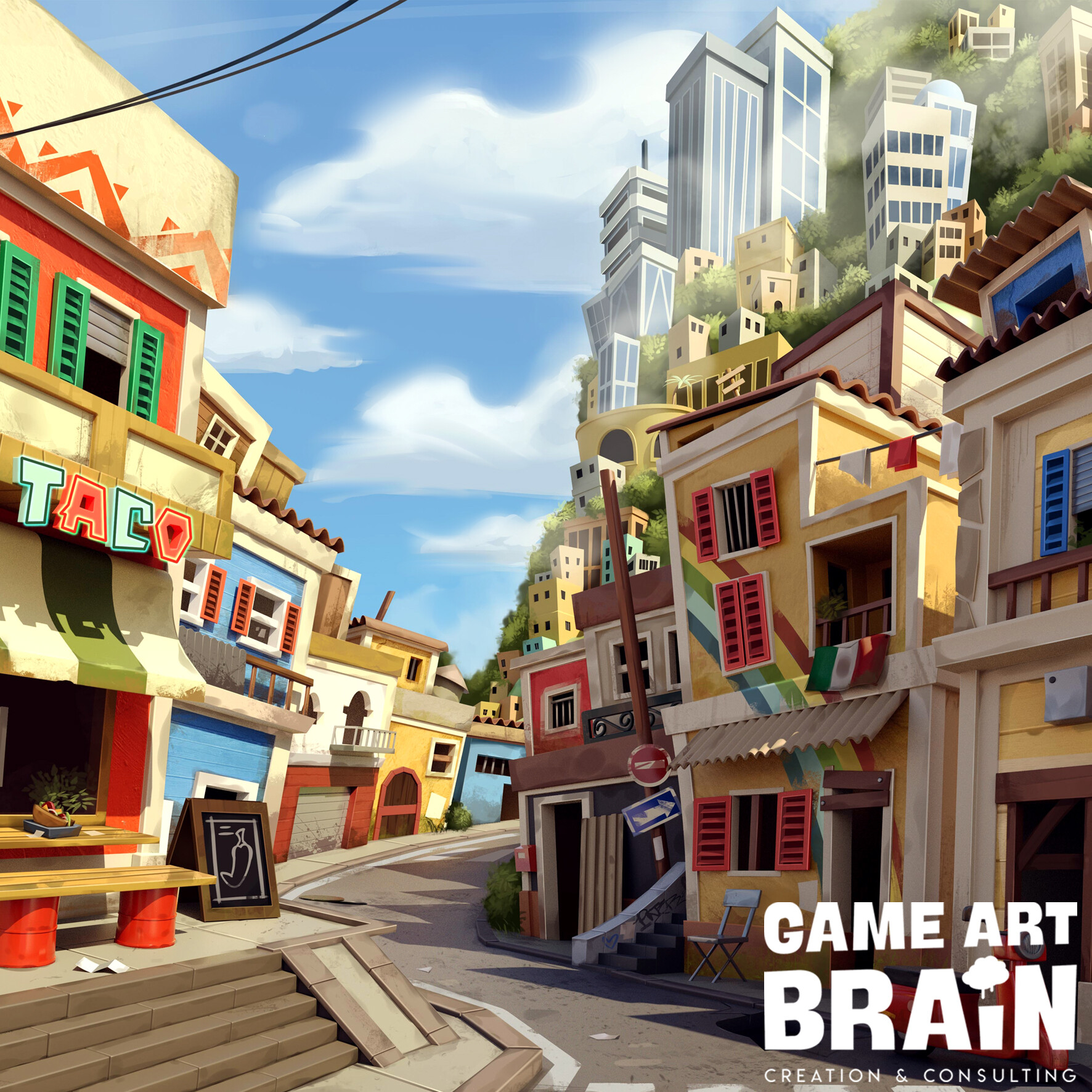 ArtStation - Mexican Favelas