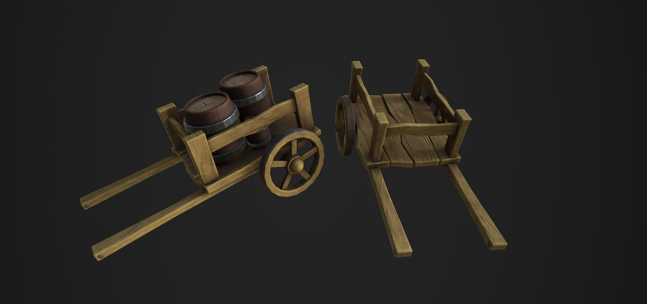 ArtStation - Stylized Wagons