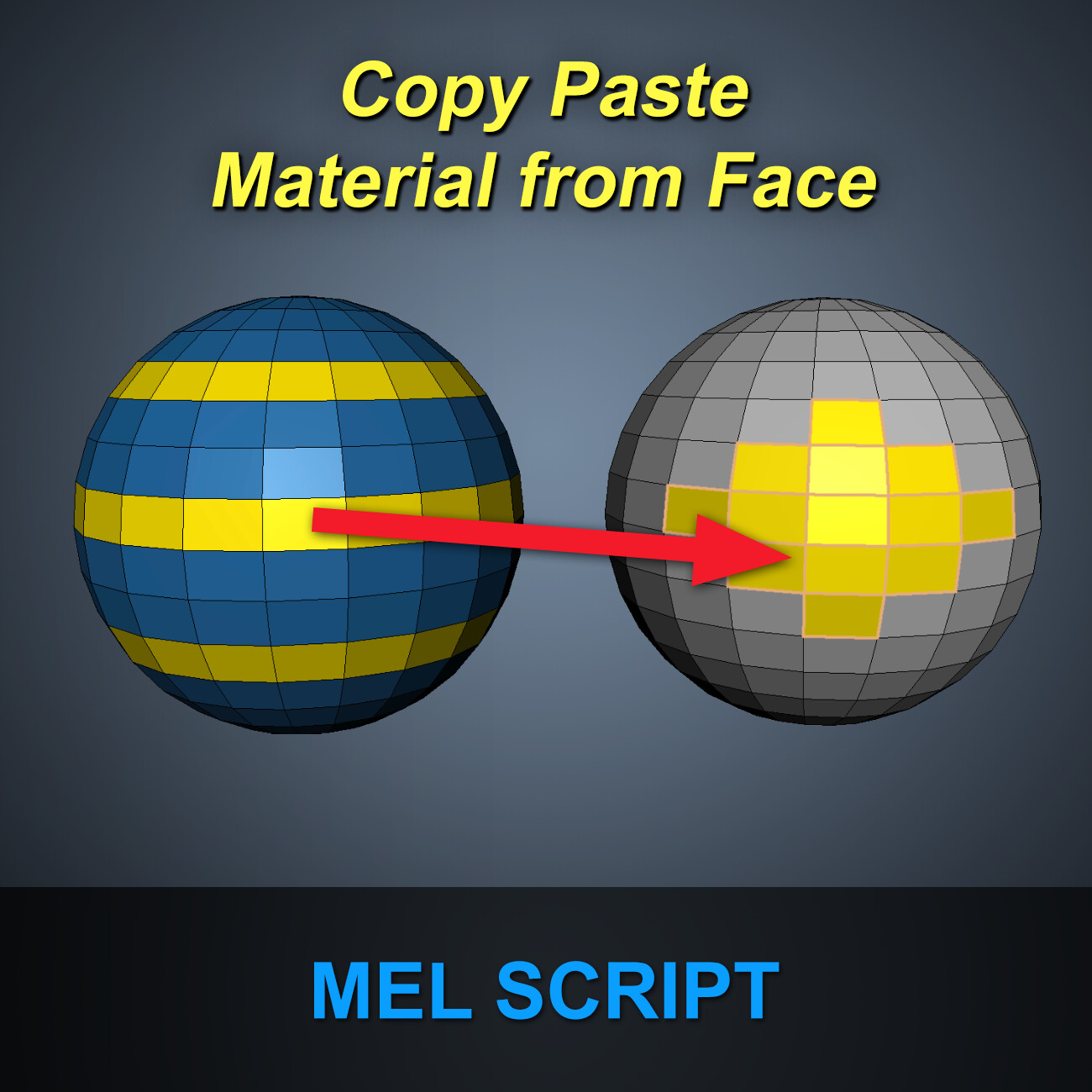 ArtStation - Copy Paste Material from Face to Selection