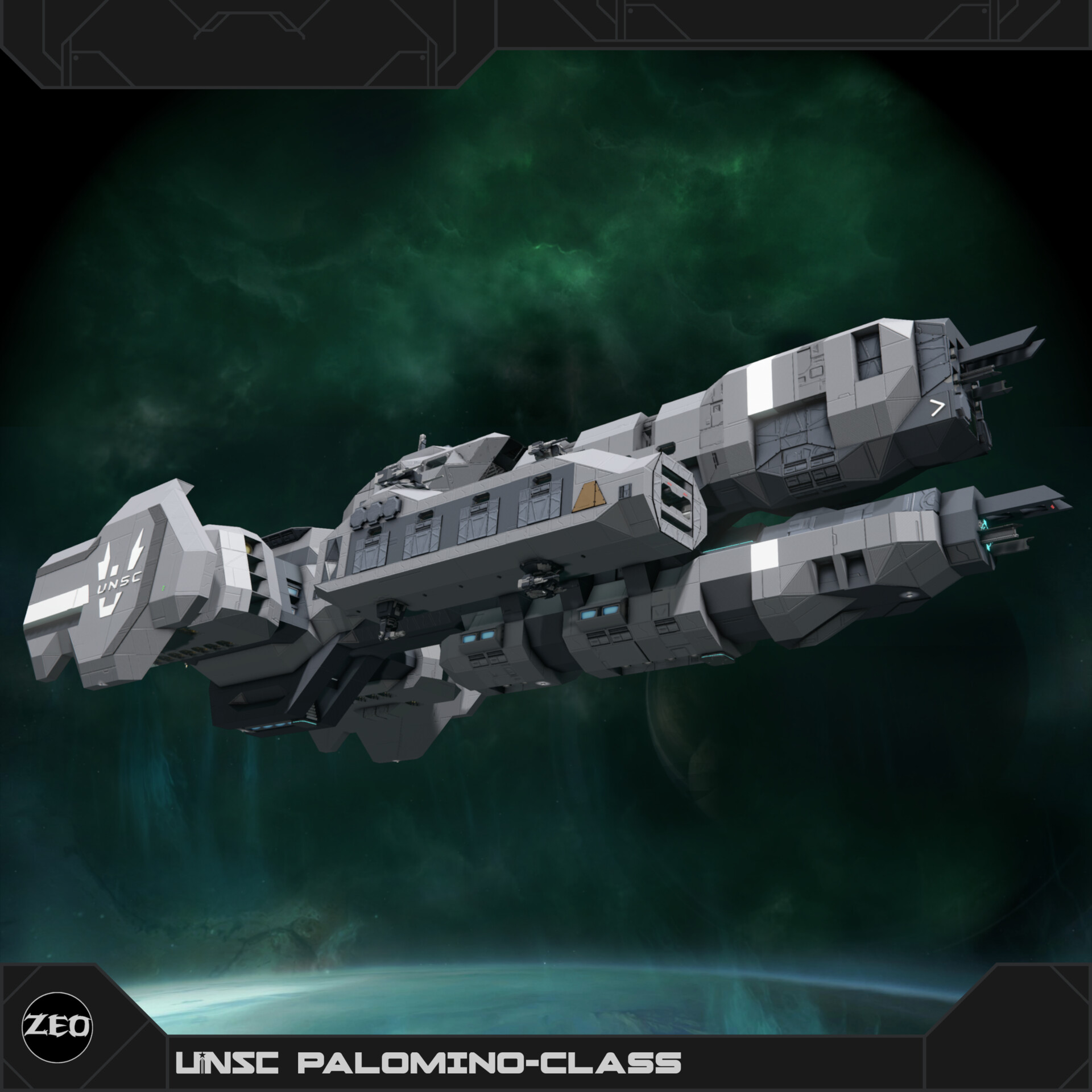 ZEO CMF - UNSC "Vorpal Blade" Palomino-class Corvette FS-042