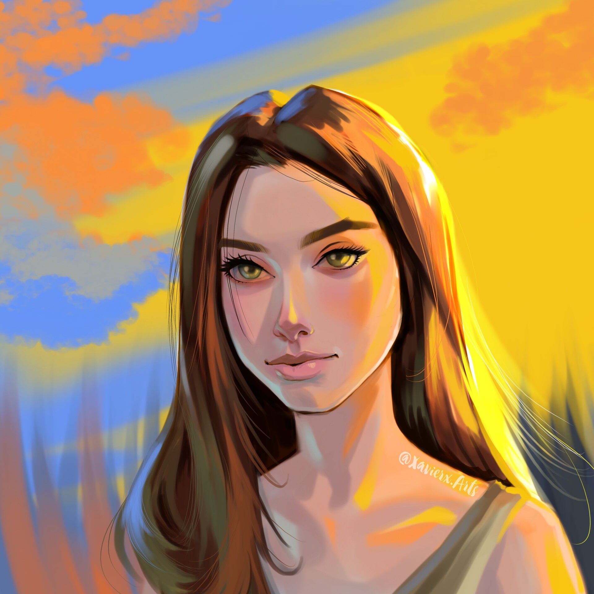 ArtStation - Some girl portrait commision