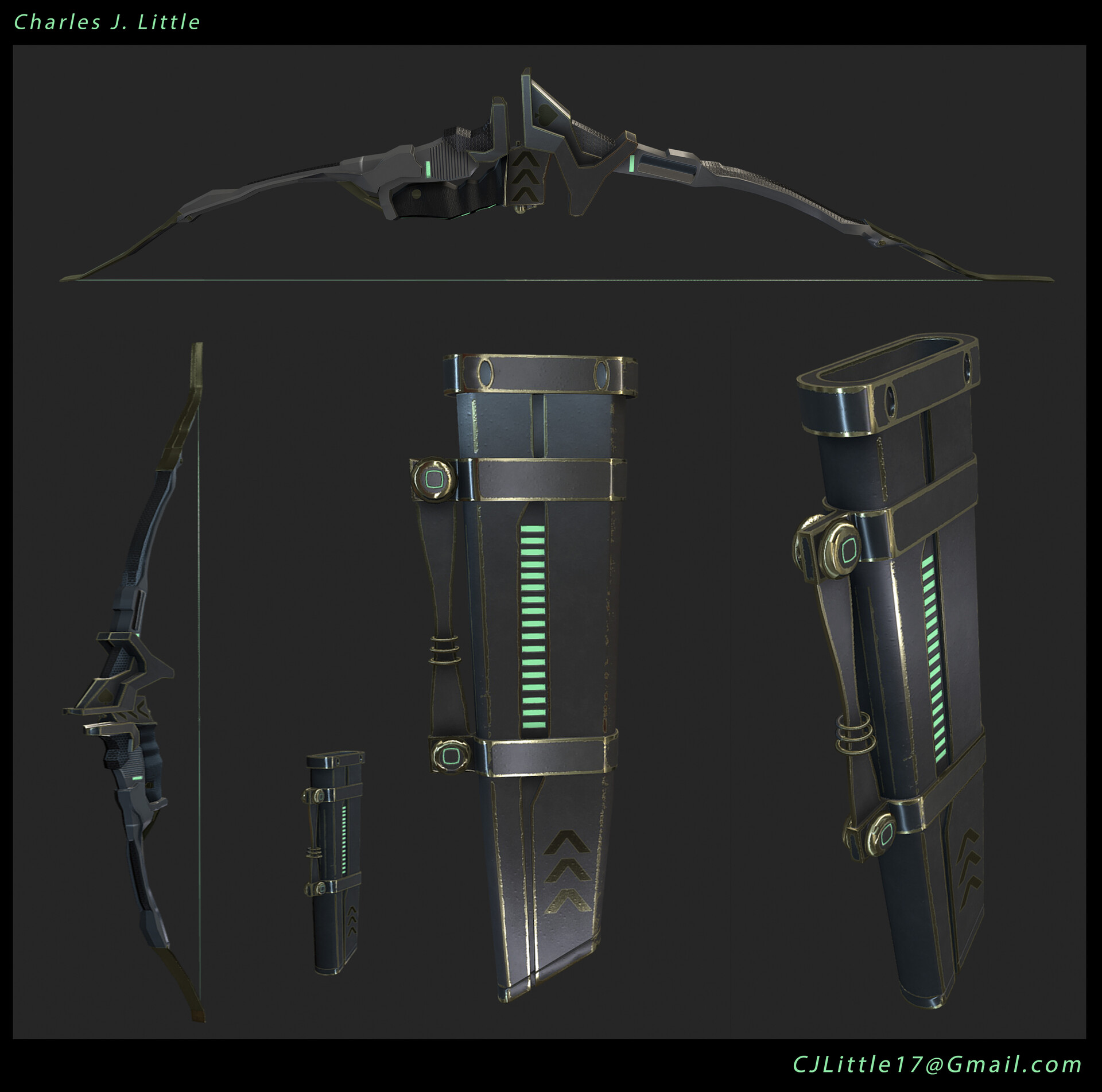 ArtStation - Destiny 2 Themed Bow and Quiver