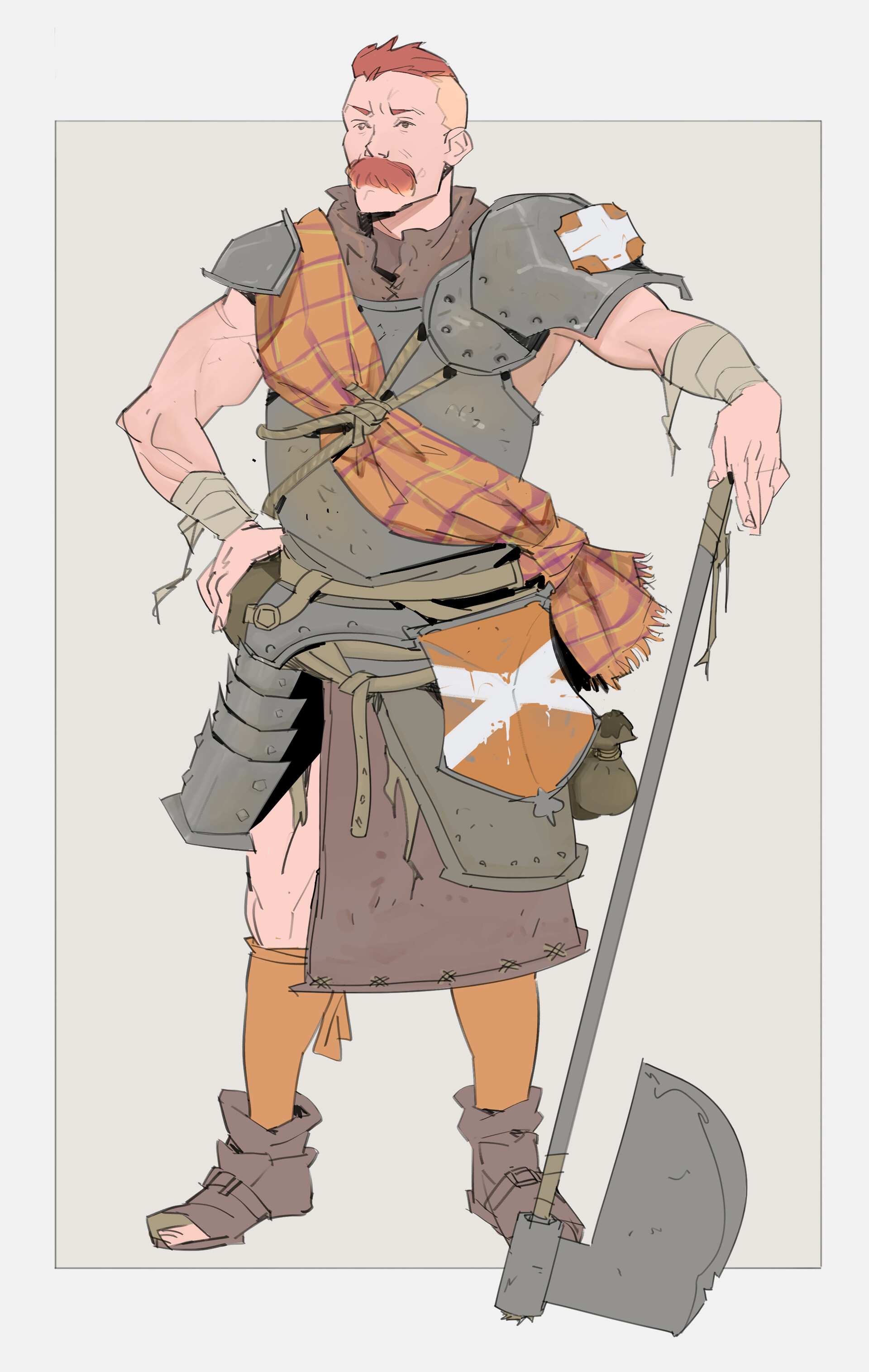 ArtStation - Highlander warrior concepts