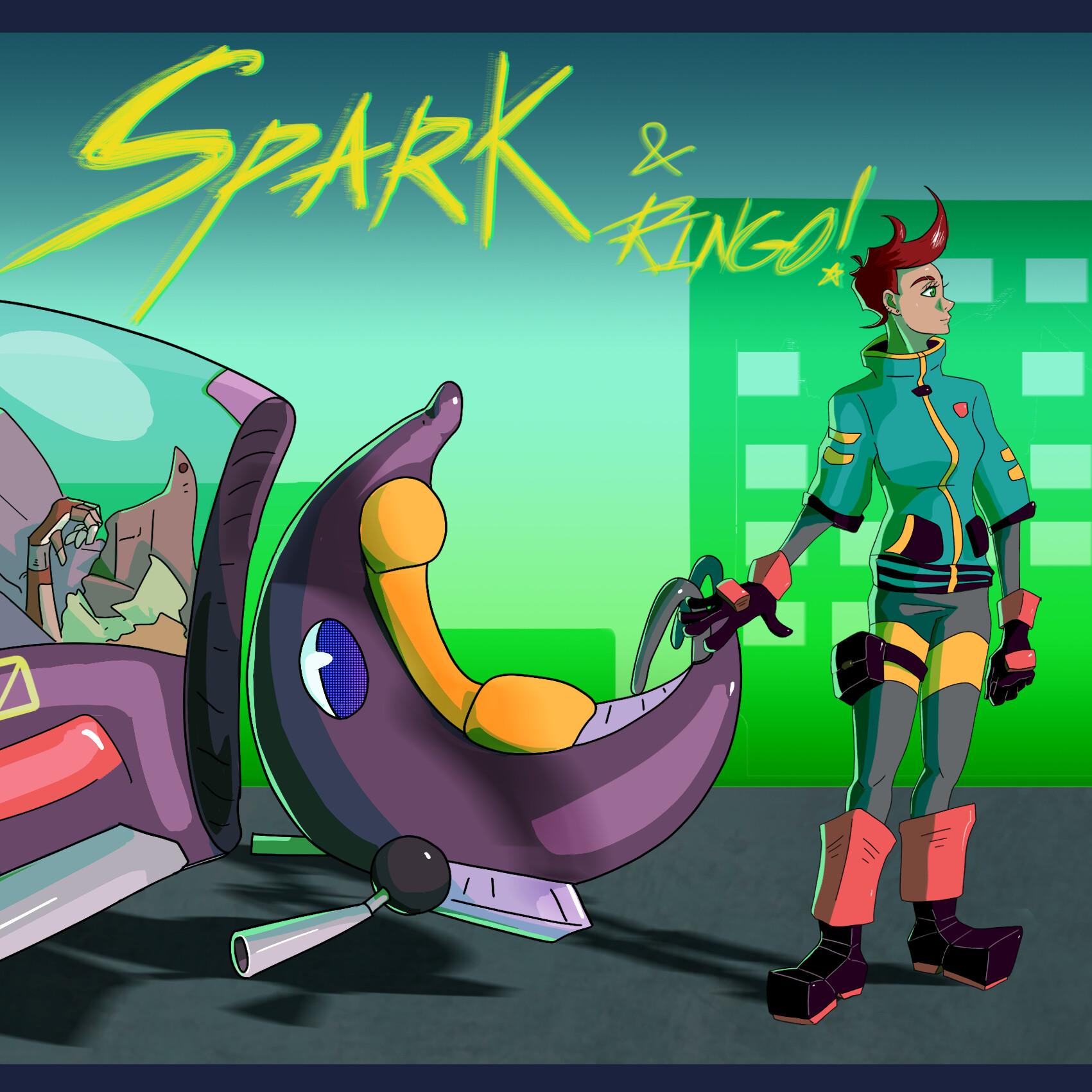 ArtStation - Cyberpunk character(s) - Spark & Ringo