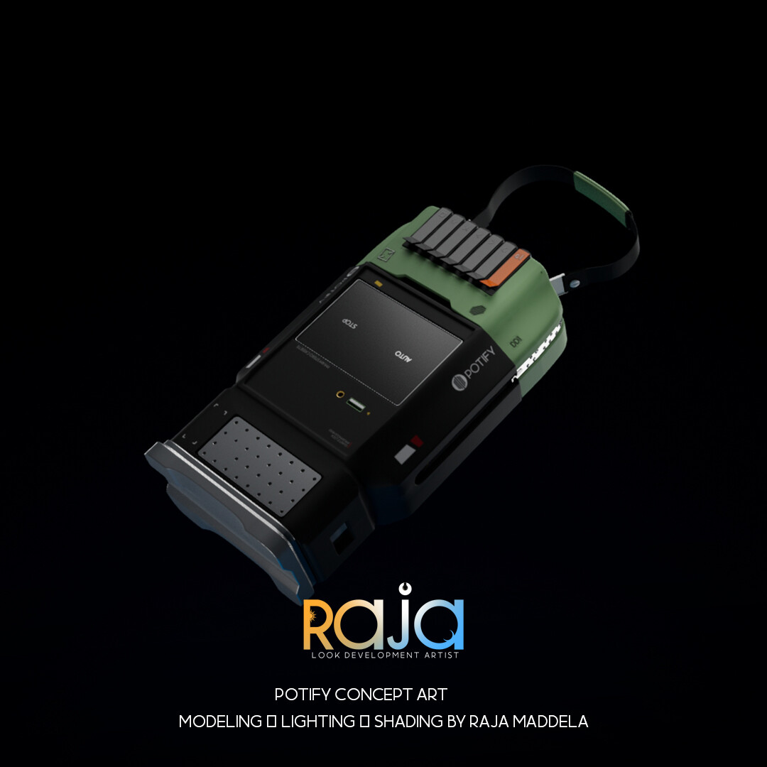 ArtStation - Potify Concept Art I Modeling & Lighting & Shading By Raja Maddela