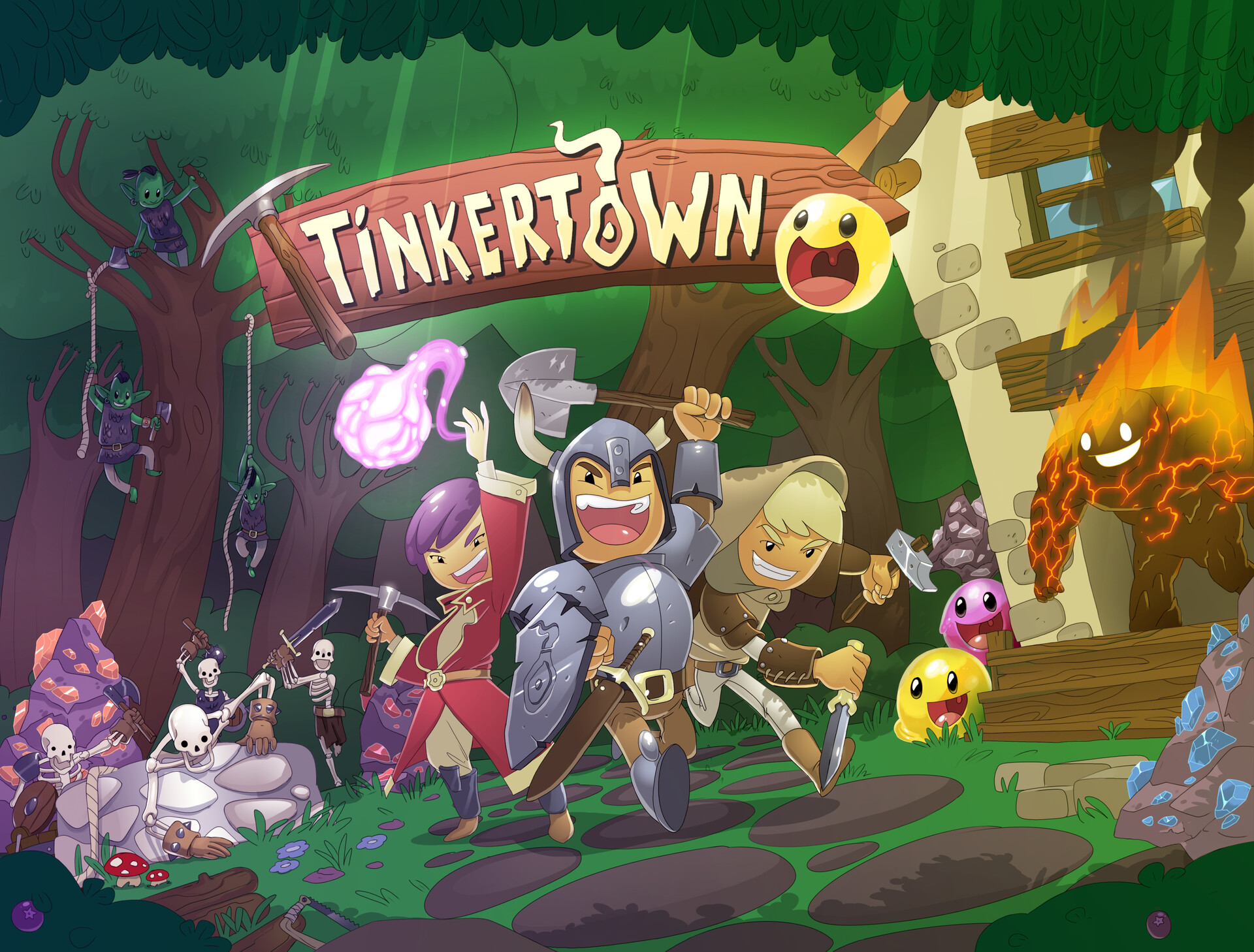 ArtStation - "Tinkertown" mobile game main artwork