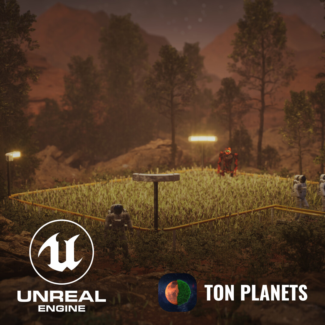 ArtStation - NFT item "Agro field " for the game – "TON Planets"