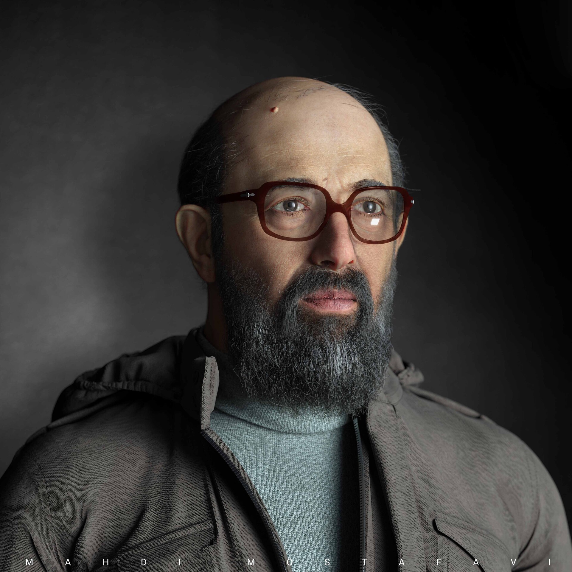 ArtStation - Realistic 3D Model of MahdiMostafavi from Mostafa Chamran