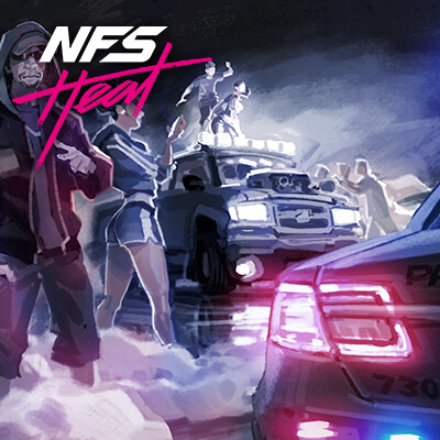 ArtStation - NFS HEAT - Style & Tone Sketches