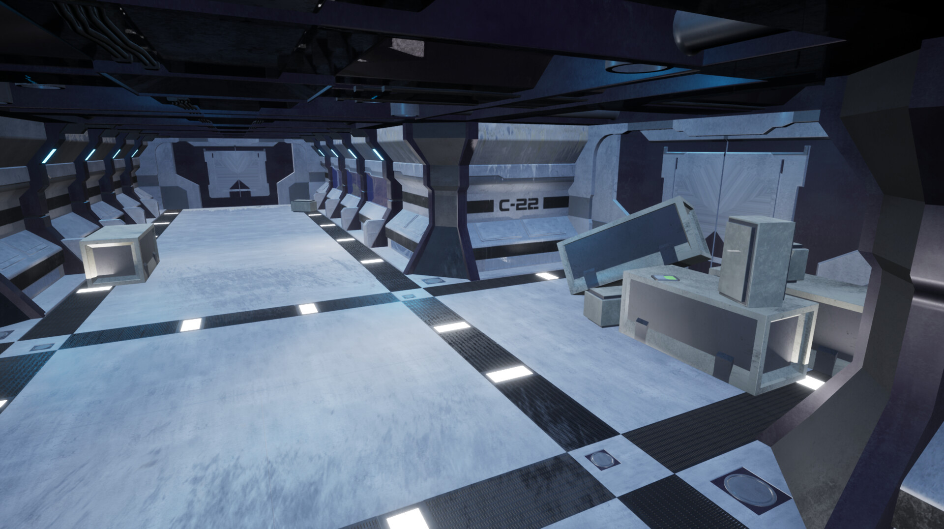 ArtStation - SiFi Hallway