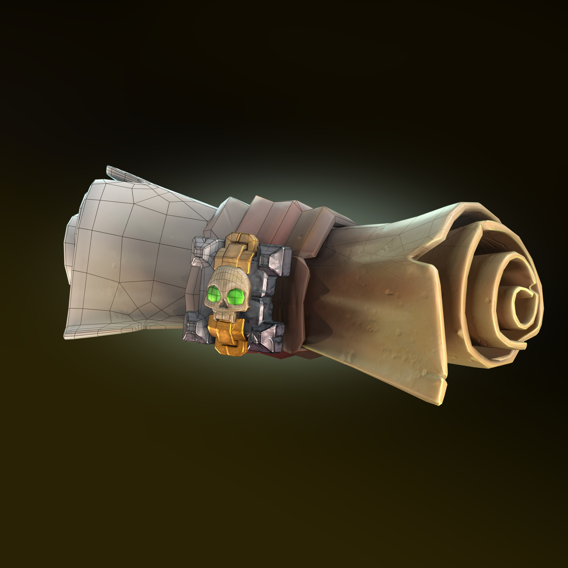 ArtStation - LowPoly Stylized Scroll