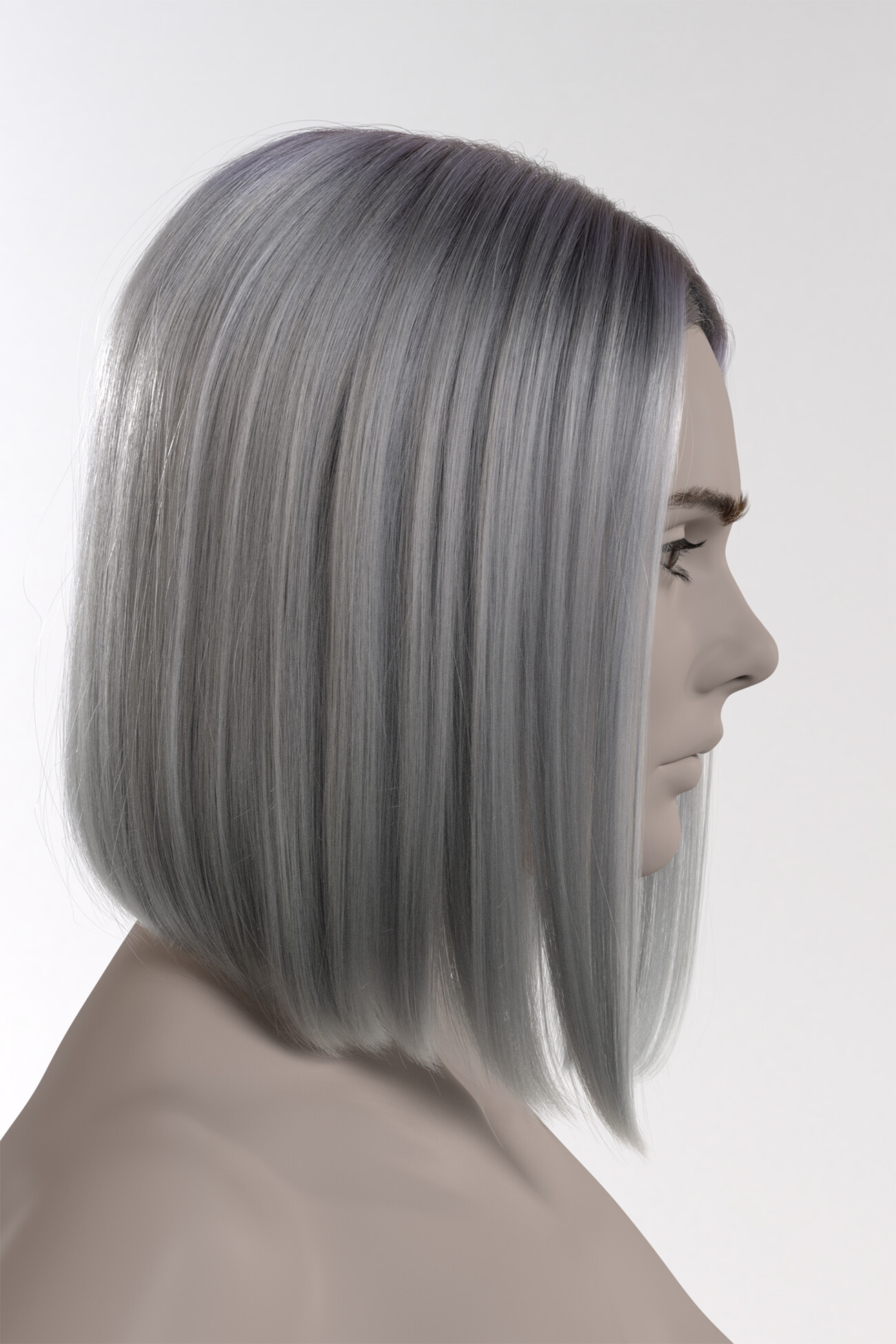 ArtStation - White hair