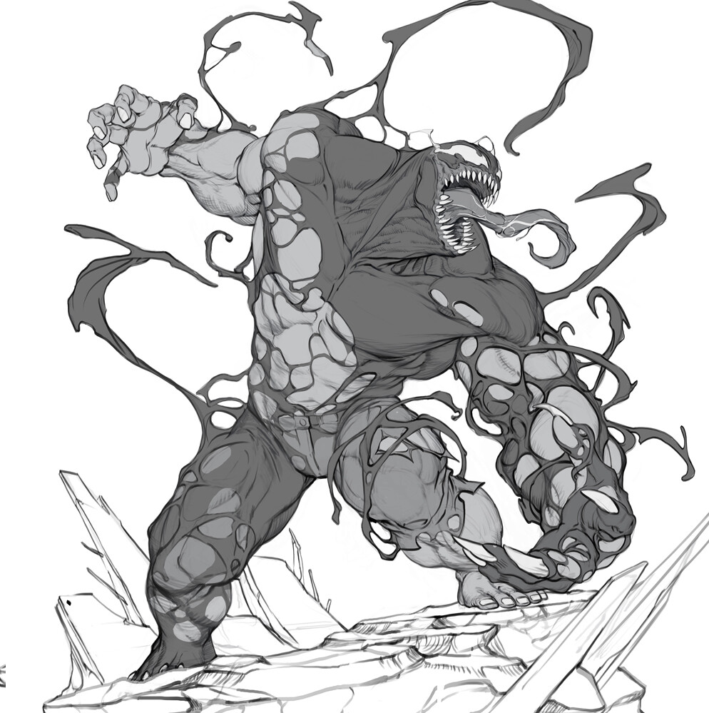 ArtStation - VENOMIZED HULK