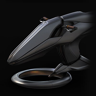 ArtStation - Hover-bike model Three