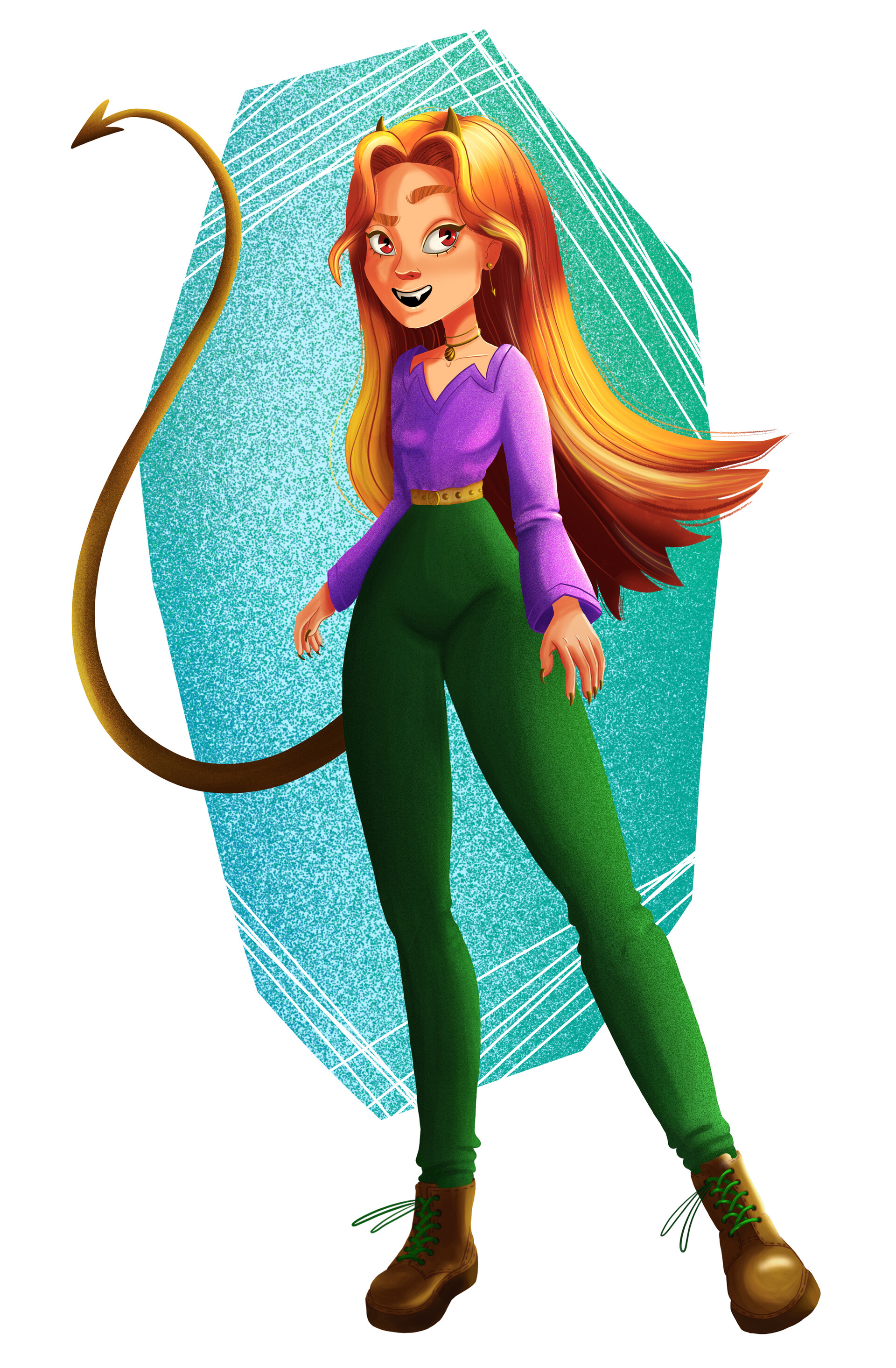 ArtStation - Character development "Devil Girl"- Nora