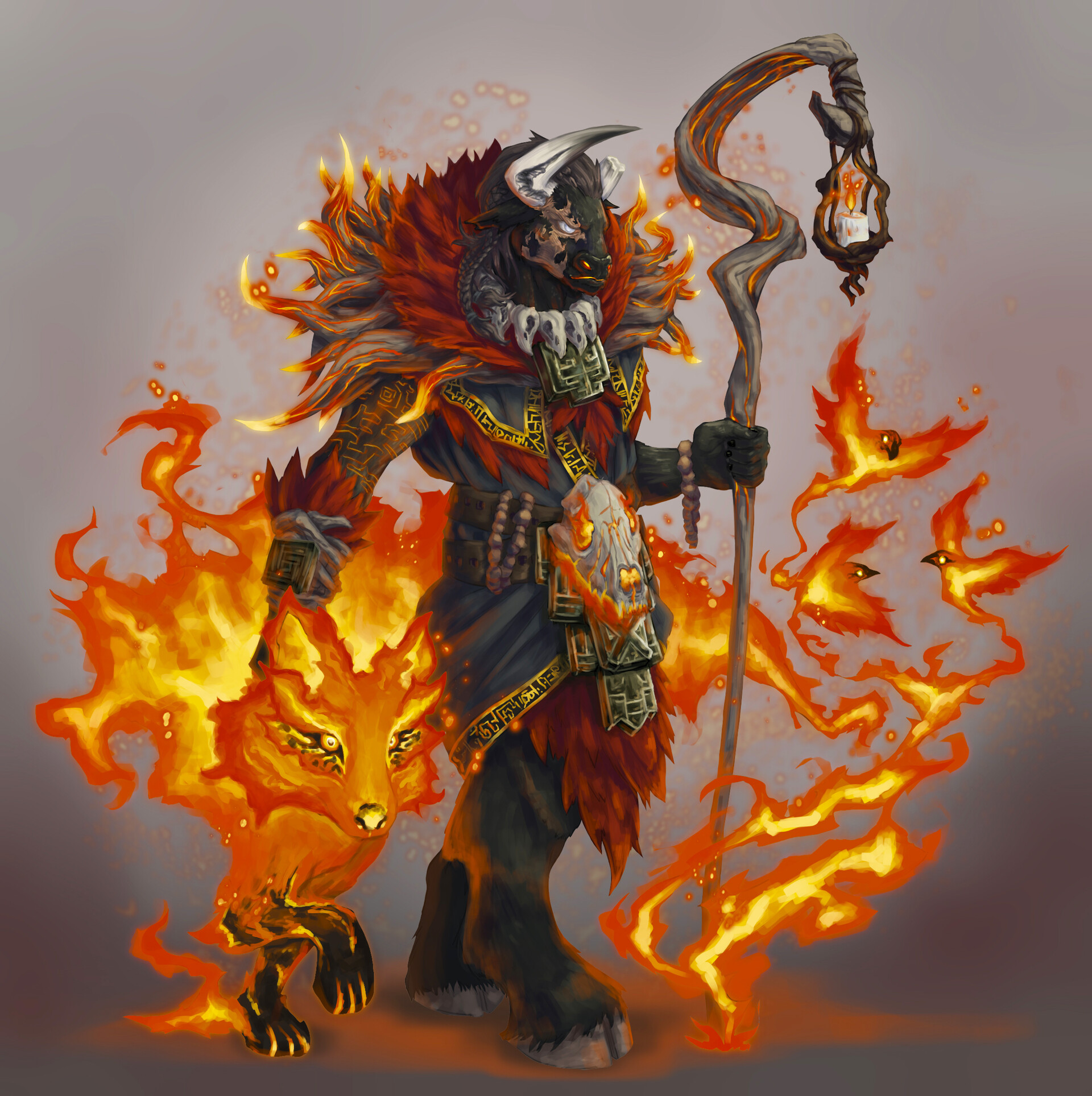 ArtStation - Asterios, Phoenix Druid