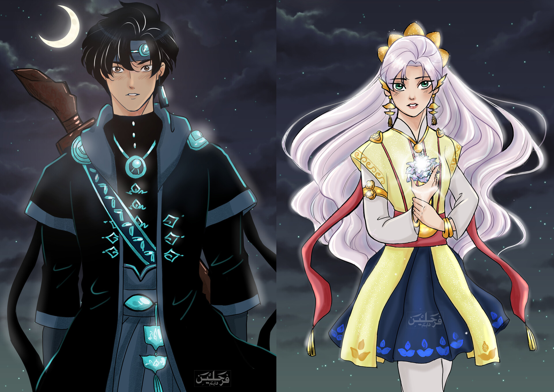 ArtStation - Bidasari_Webtoon Character Concept art