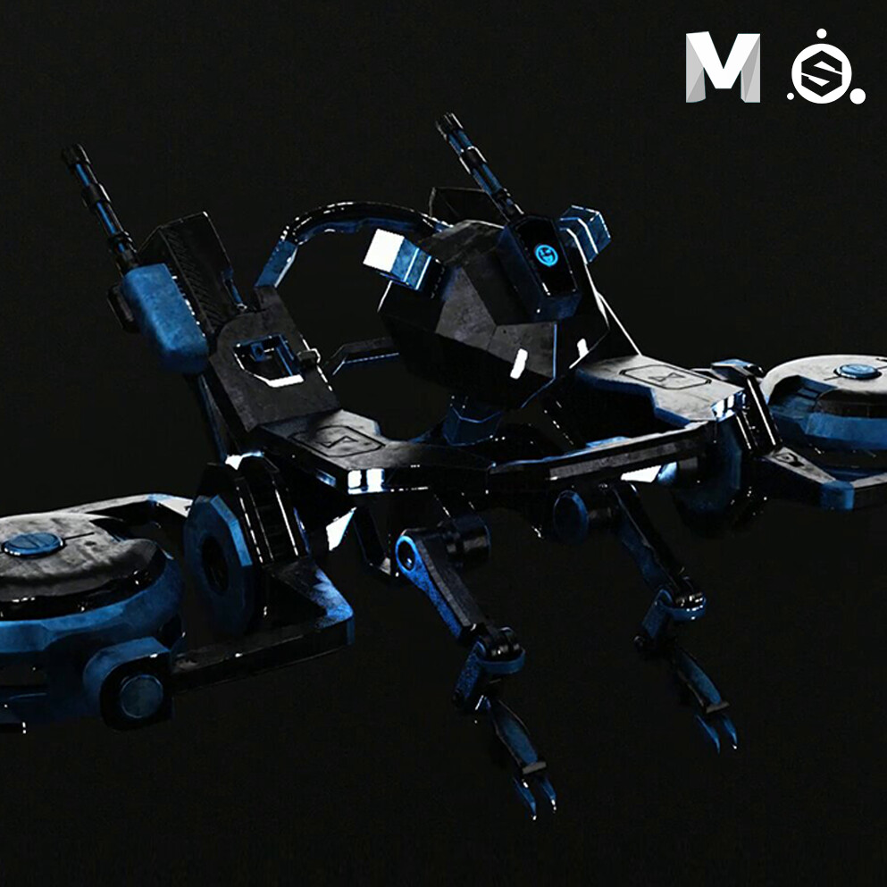 ArtStation - SpaceRobo - Sci Fi Hard Surface Model