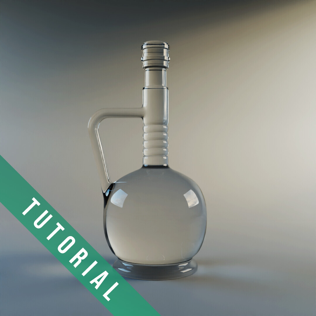 ArtStation - Blender Tutorial - Glass of Bottle