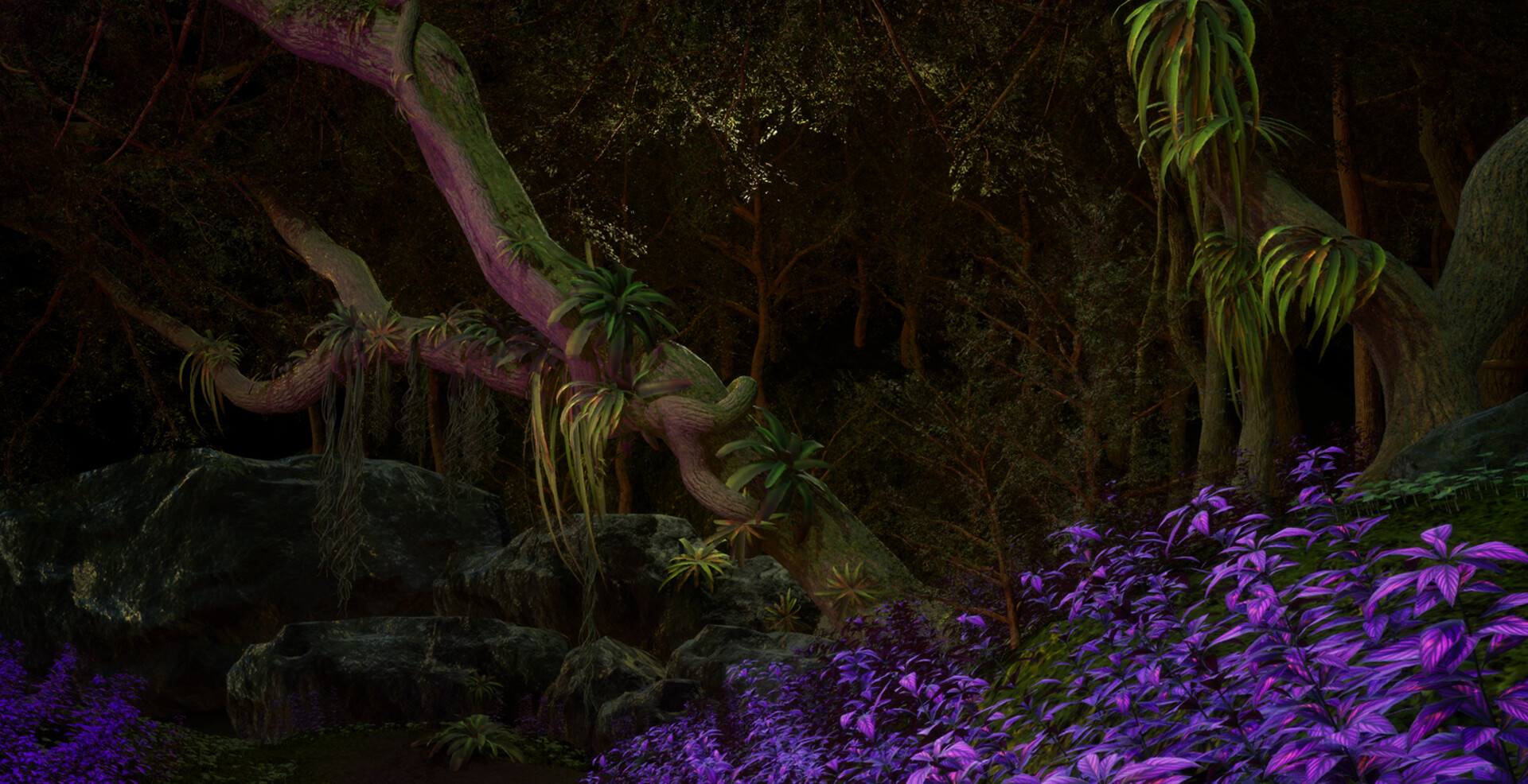 ArtStation - Jungle Tree 3D modeling