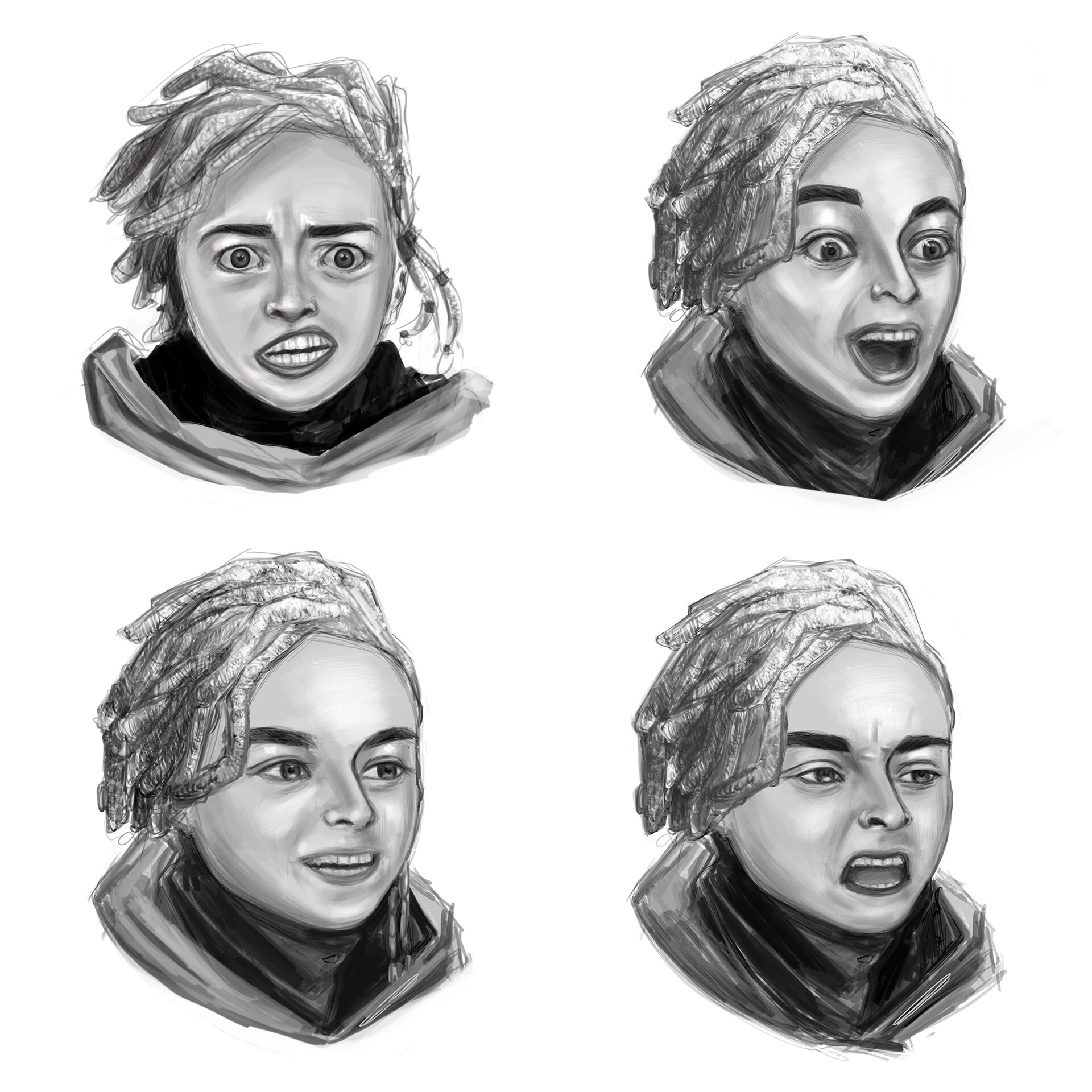 ArtStation - Facial expressions