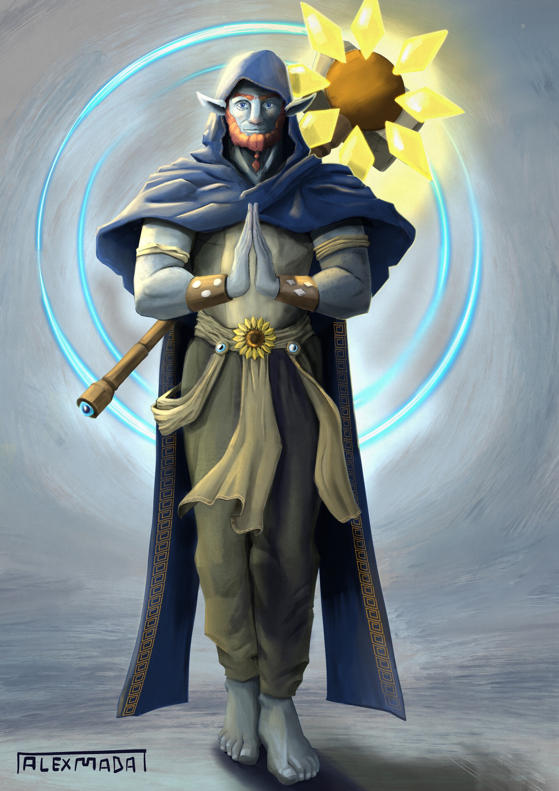 ArtStation - Dnd Character painting process - Elm the firbolg