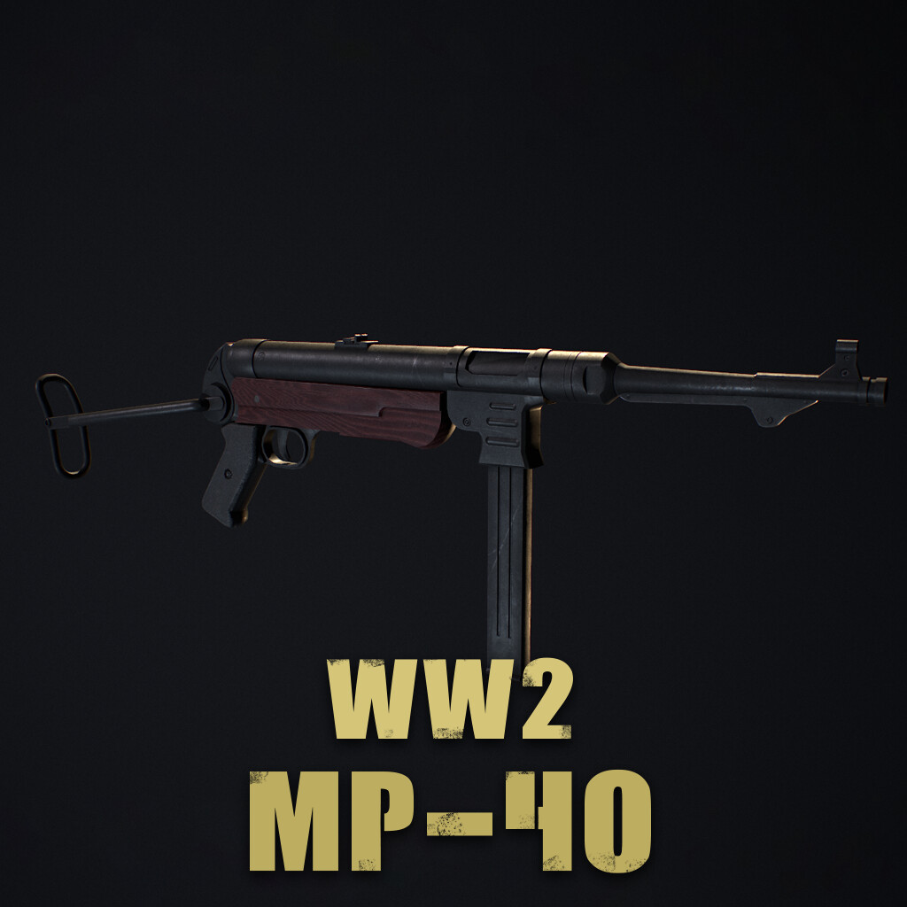 ArtStation - WW2 MP-40