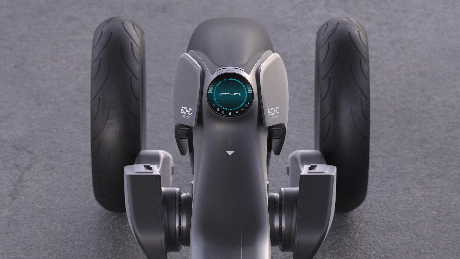 ArtStation - ECHO - autonomous trike / drone