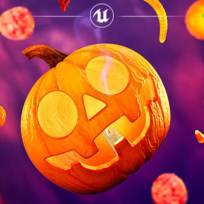 ArtStation - Halloween 2020 Postcard in Unreal Engine (UE4)