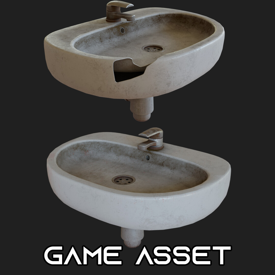 ArtStation - Sink Bathroom Prop