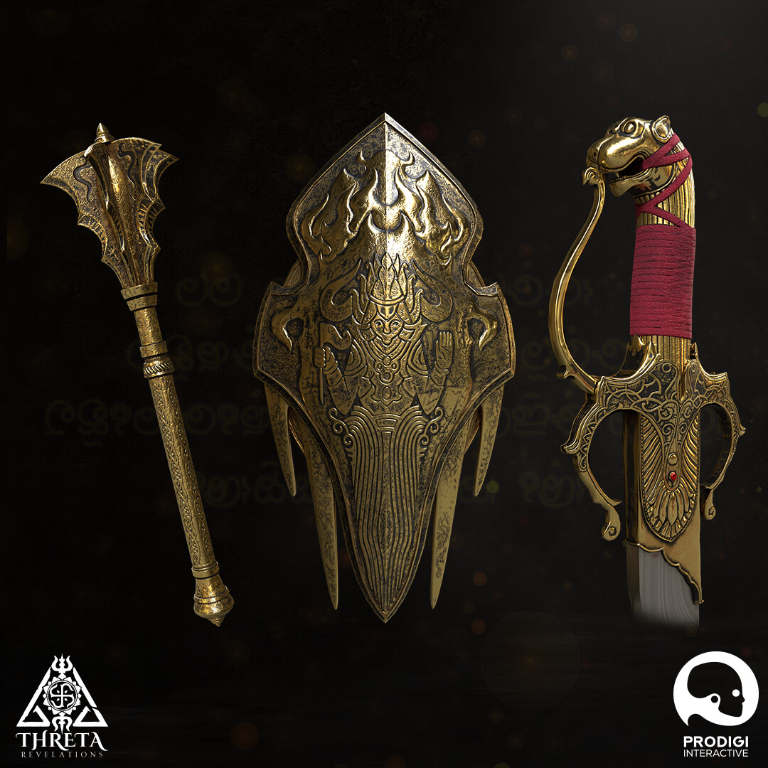 ArtStation - Wepons - Texturing Project