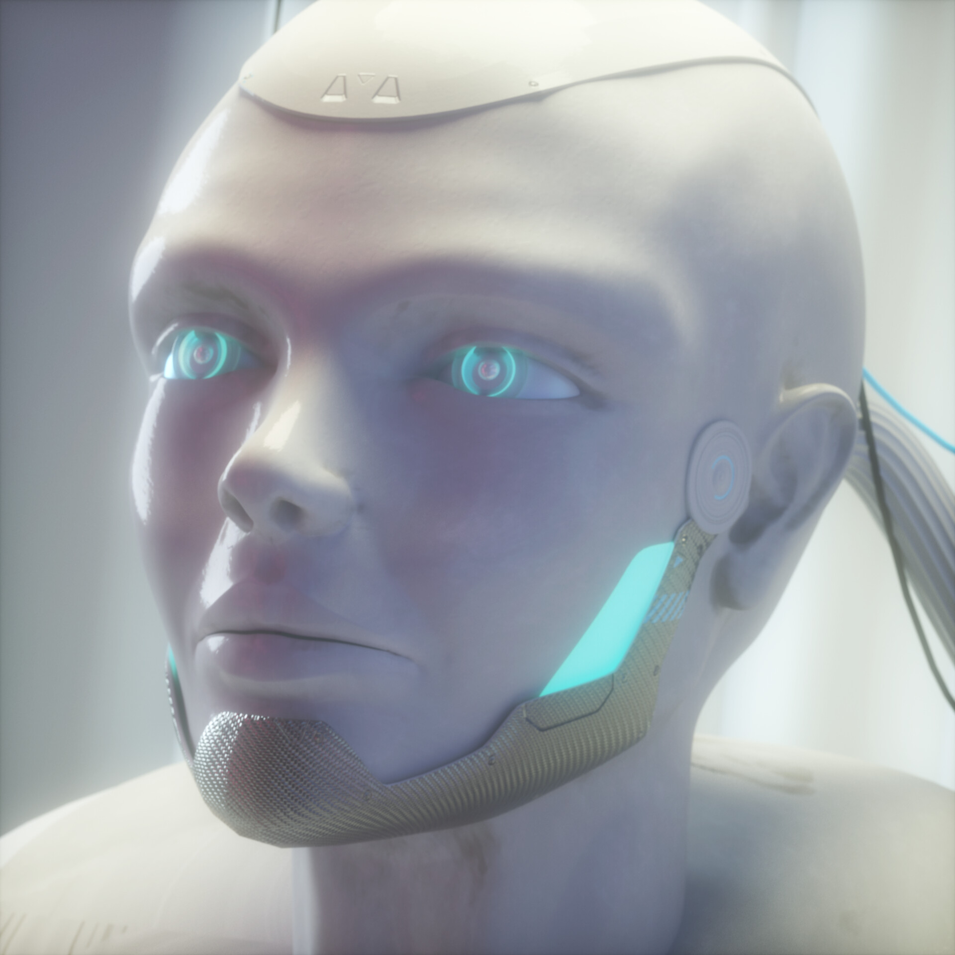 ArtStation - Cyborg Head Machine