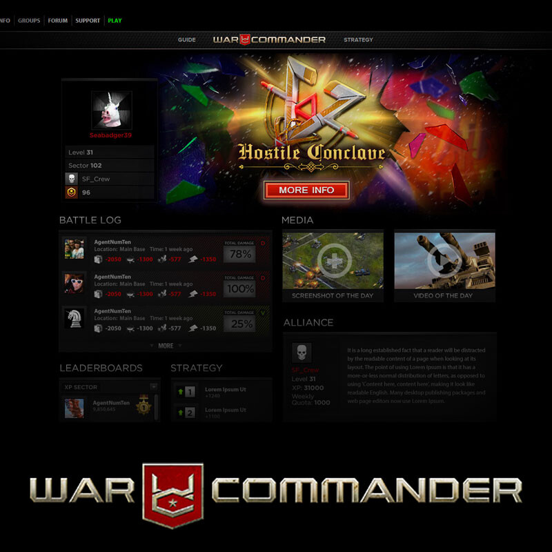 ArtStation - War Commander UI and Graphic