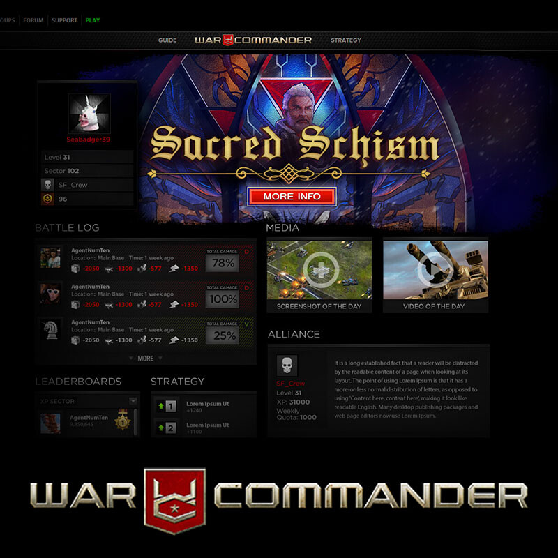 ArtStation - War Commander UI & Graphic Design