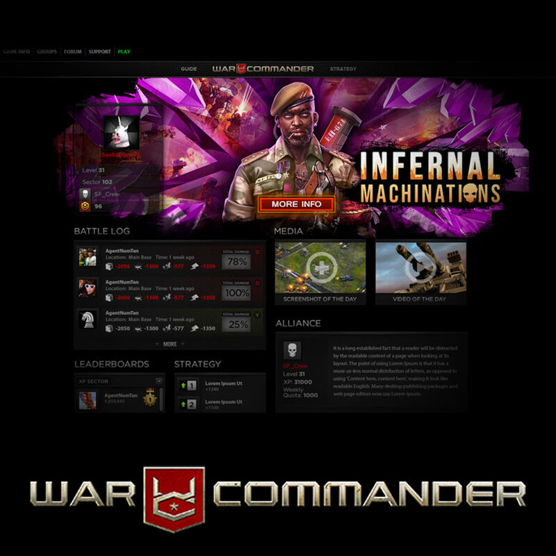 ArtStation - War Commander User Interface/ Graphic