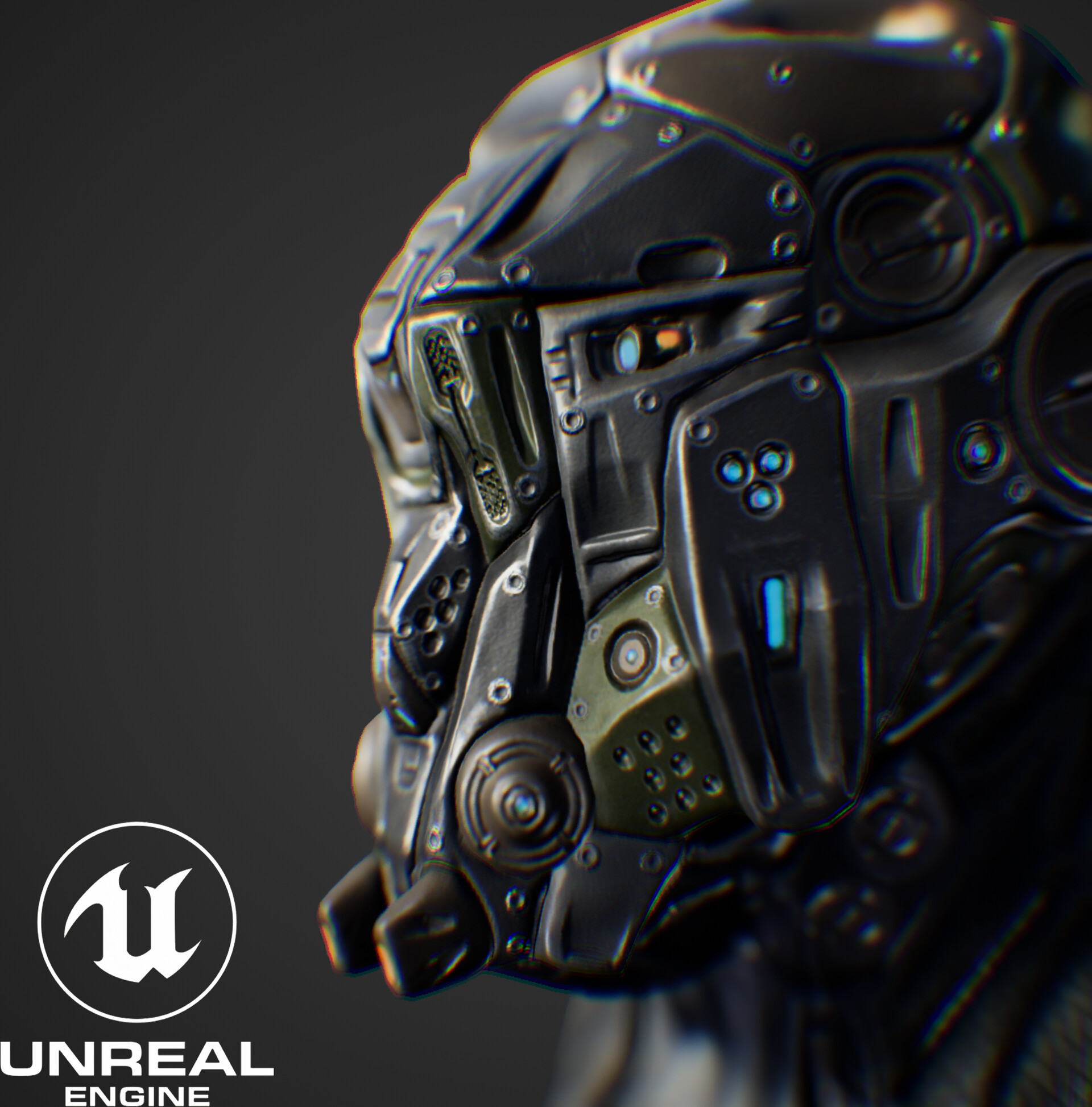 ArtStation - Mech head_小练习