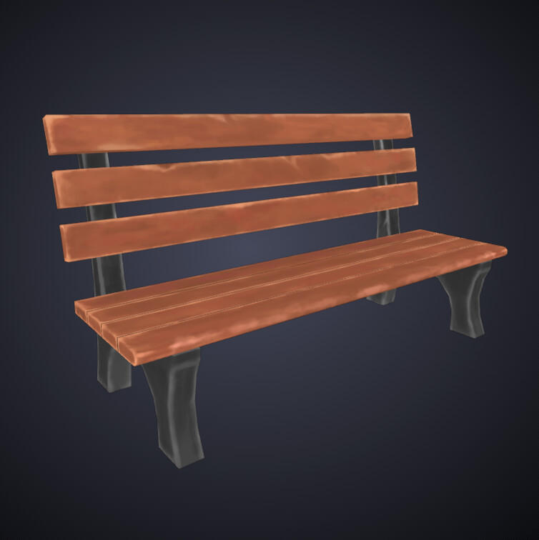 ArtStation - Bench - in my Game ( GenZ City )